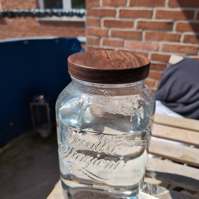 3-pack Wide Mouth Wooden Screw-top Mason Jar Lids Your Choice of Wood ...