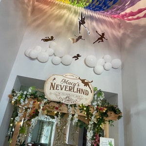 Editable Neverland Birthday Backdrop, Peter Pan Birthday, Disney Party ...