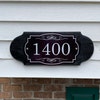 Custom Oval Address Sign Aluminum 12w X 7h, Personalized House Number ...