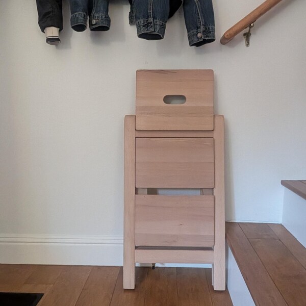 Step Stool, Kitchen Stool, Library Ladder, Handmade Stool, Foldable ...