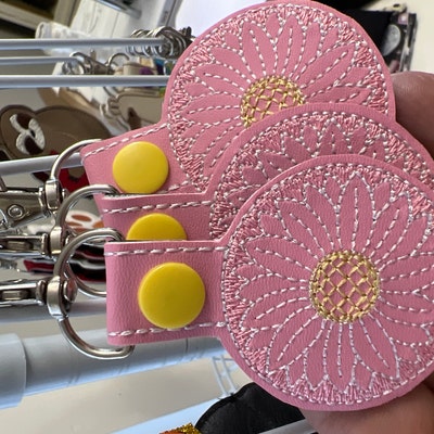 In the Hoop Wristlet Machine Embroidery Design Wrist Straps ITH Key Fob ...