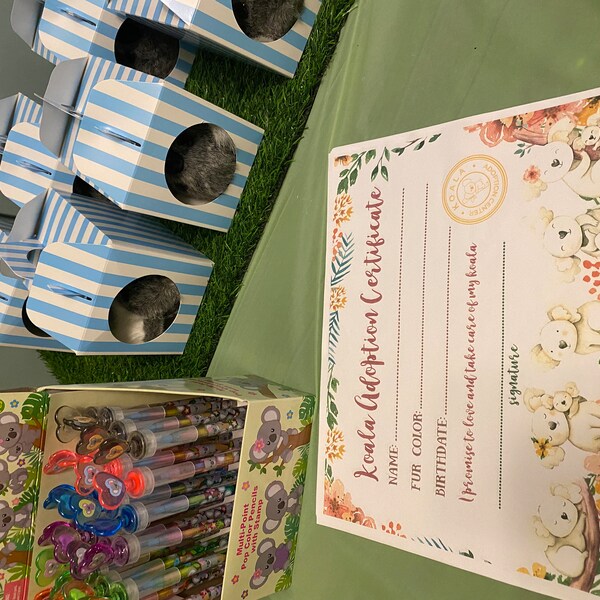 Koala Adoption Party Games, Adopt a Koala, Koala Adoption, Pet Adoption ...