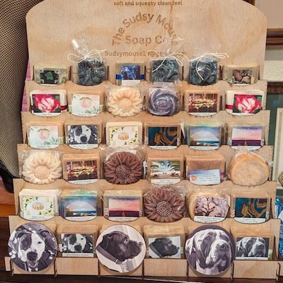 36 Slot Retail Sticker Display Customized Personalized Display Fair ...