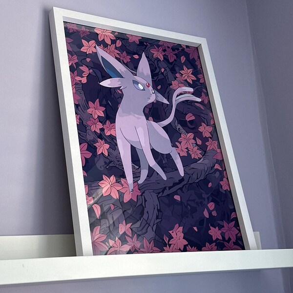 Rayquaza Poster: Japanese Style Pokemon Inspired Anime Artwork ...