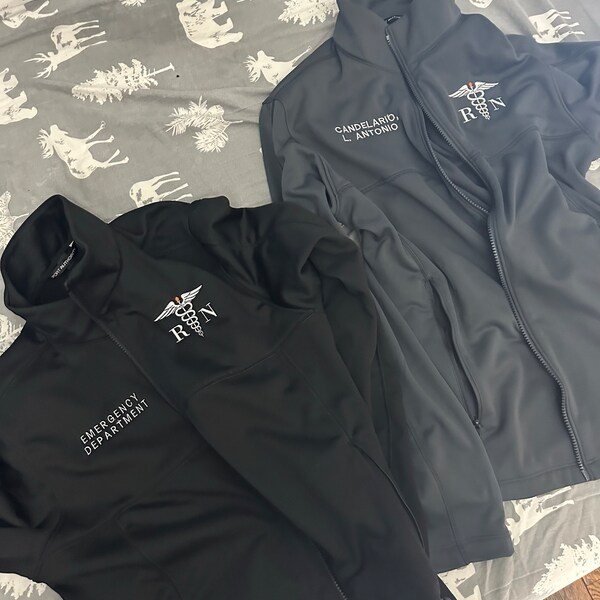 Nurse Practitioner Custom Embroidery Female Jacket. Female NP Fleece ...