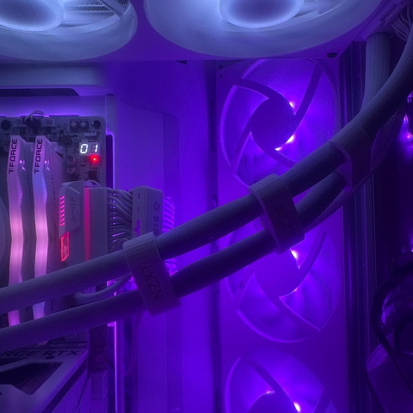 3D Printed NZXT AIO Tube Comb: Adjustable PC Cable Management - Etsy