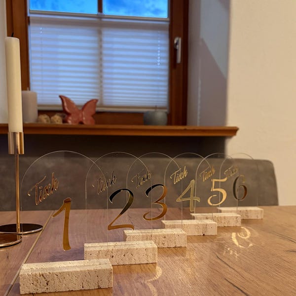 Customizable Natural Stone Table Signs for Conventions, Summons ...