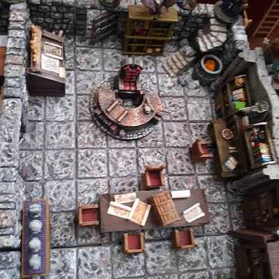 Painted Market Stall Miniature Painted Dungeons and Dragons - Etsy