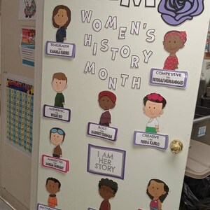 Women's History Month Bulletin Board SEL Interactive - Etsy