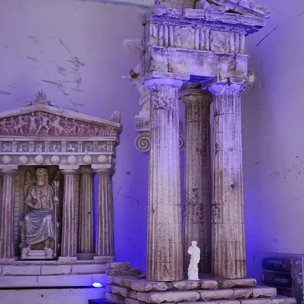 Greek Columns From Hera II Temple and Parthenon • Doric Order Column ...