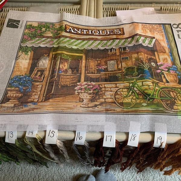 Gobelin Tapestry Needlepoint Kit Roses Printed Canvas and Threads 476 ...