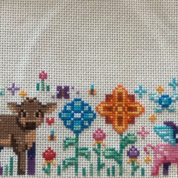 Farming Magic Stitch-along, Cozy Fantasy SAL Cross Stitch Pattern PDF ...