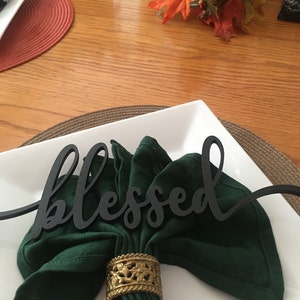 Table Word Place Setting Thanksgiving Decor Formal Dining | Etsy