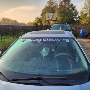 Custom Windshield Decals Word and Number Car Truck Window - Etsy