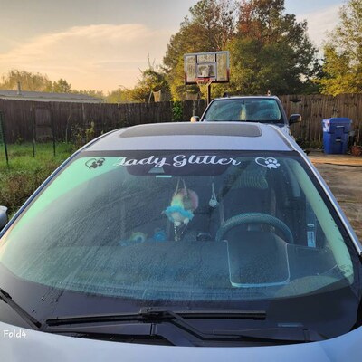 Custom Windshield Decals Word and Number Car Truck Window Custom ...