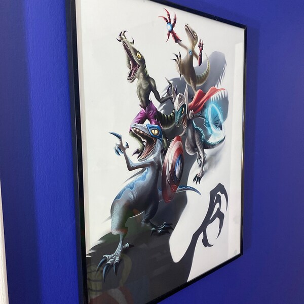 Bison Buffalo Bull as Boxing Champion Boxer MMA - Poster Print, Wall ...