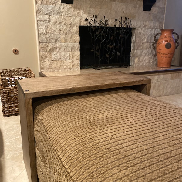 Ottoman Sled || Ottoman Coffee Table Tray || FREE SHIPPING || Coffee ...