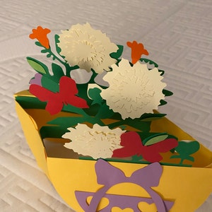 Rabbit Explosion Box easter Svg Silhouette Cameo Cricut - Etsy