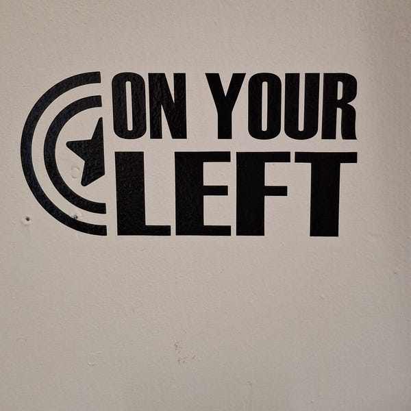 Captain America on Your Left Vinyl Sticker Decal for Car Window Laptop ...