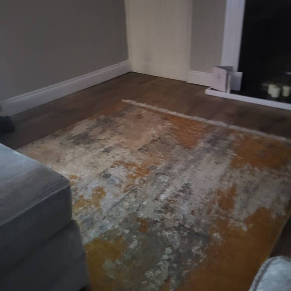 Gold Rug, Bright Gold Color Rug, Gold Decor Home Rug, Rugs for Living ...