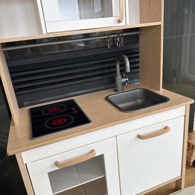 Red Ikea Duktig Sticker Set Dishwasher, Oven and Microwave, Ikea Duktig ...