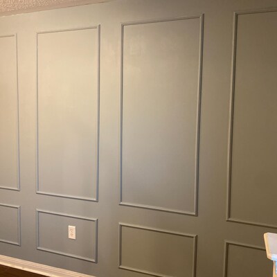 Wall Molding Package Ready to Assemble Wall Paneling Kit Pre-cut ...