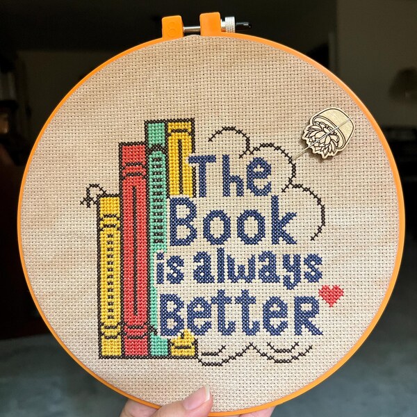 Bookcase Cross Stitch Pattern | Bookcase Cross Stitch | Digital PDF ...