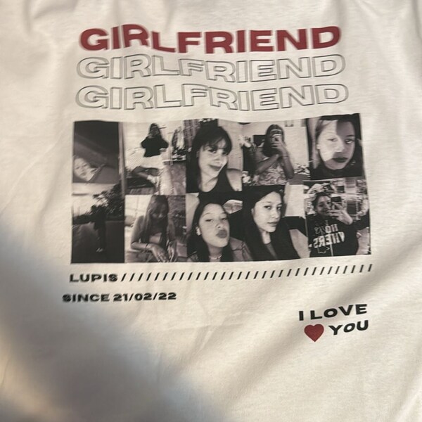 Personalized Boyfriend Collage T-shirt A Unique Gift for Every Occasion/ Custom Gift for Partner ...