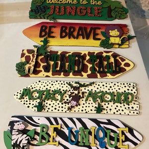 Blank Craft Kit Laser Cut Wooden MDF Direction Sign Theme Kids - Etsy