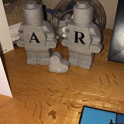 Mini Figures & Lovehearts , Personalised With Initials , Wedding ...