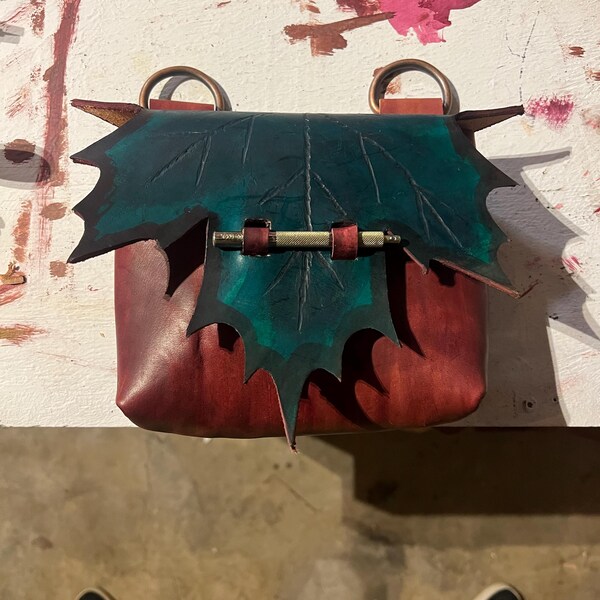 The Original Maple Leaf Belt Bag Pattern Tutorial - Elven Hip Bag - DIY ...