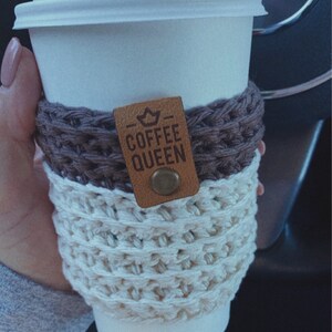 Crocheted Coffee Sleeve Pattern // Reusable Coffee Sleeve - Etsy