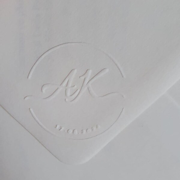 Custom Book Embosser, Wedding Embosser, Custom Embosser, Initials ...