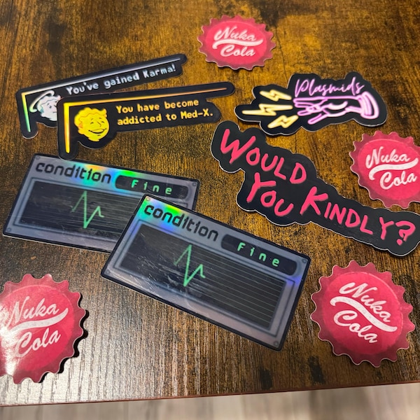 Fallout Karma Lost or Gained Handmade Holographic Vinyl Sticker - Etsy