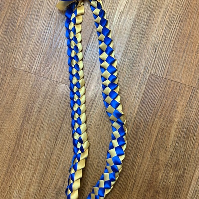 44 Custom Two Ribbon Braided Ribbon Leis You Choose Colors graduation ...