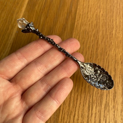Ritual Tea Spoon, Herb Spoon, Loose Incense, Engraved Tea Spoon ...