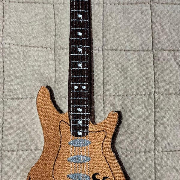 Electric Guitar - Machine Embroidery Design, Embroidery Designs ...