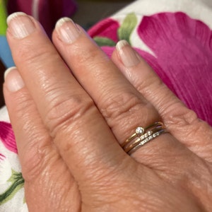 Pinky Ring / 14k Solid Gold Pave Setting Diamond Pinky Ring by - Etsy