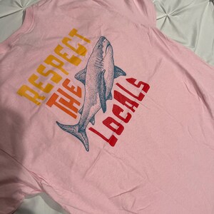 Respect the Locals Great White Shark Sweatshirt Save the Local Sharks ...