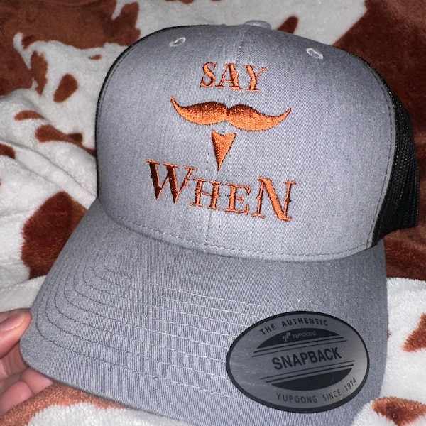 Doc Holliday “say When” Snapback Hat - Etsy