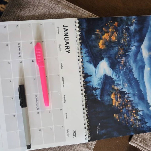 2025 ACOTAR Calendar - Original Watercolor Art - Etsy