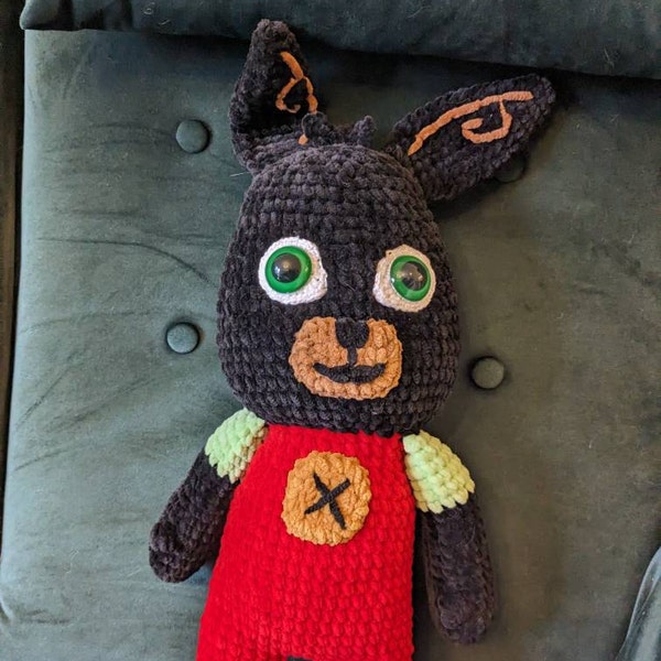 Bing Bunny Crochet, Less Sew Pattern, 43 Cm Tall, Amigurumi Pdf Pattern ...
