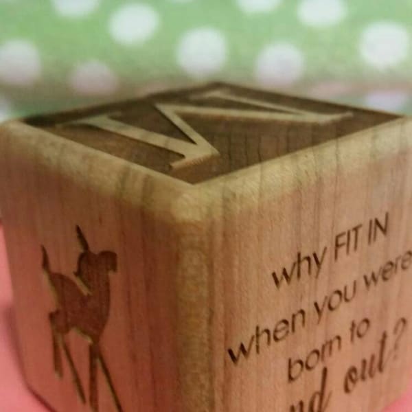 Custom Engraved Baby Block // Newborn Gift // Baby Gift // Baby Name ...