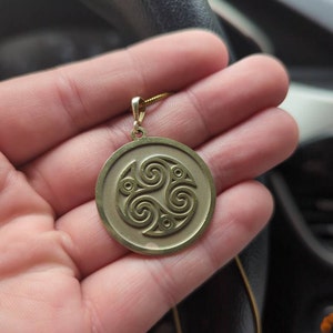 14k Solid Gold Zeus Necklace, Father of Gods and Men Zeus Necklace ...