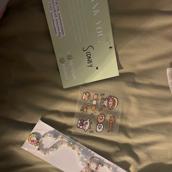 Duck Daisy Phone Strap/duck Daisy Flower Phone Charm/beaded Phone ...