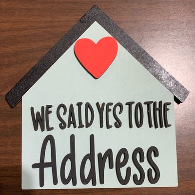 We Said Yes to the Address SVG FILE - Etsy