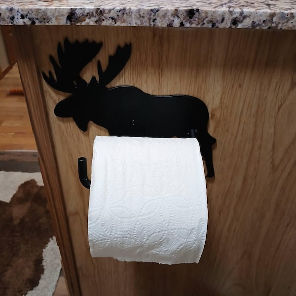 Moose Toilet Paper Holder - Etsy