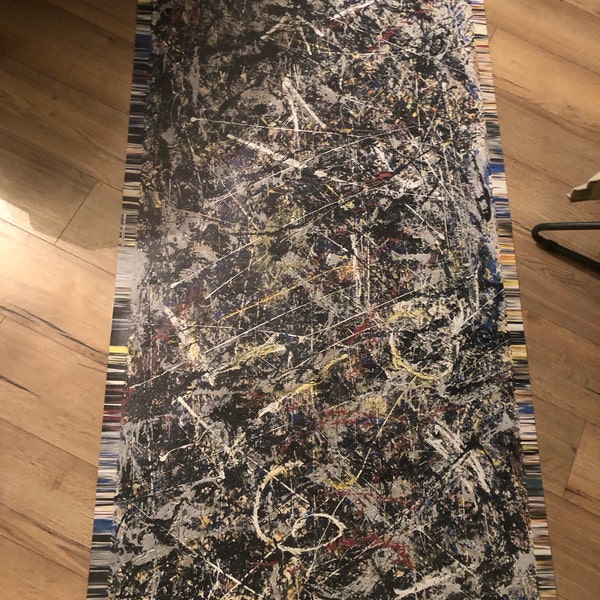 Jackson Pollock Number 1 Print Canvas Bright Colorful Living Room Extra ...