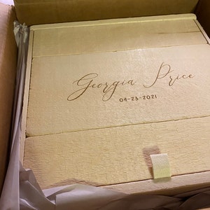 LARGE SIZE Baby Girl Keepsake Box // Personalized Box, Wood Box, Baby ...