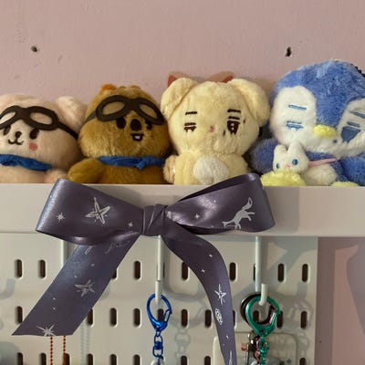 Plush Fluffy Photocard Holder Keychains - Etsy